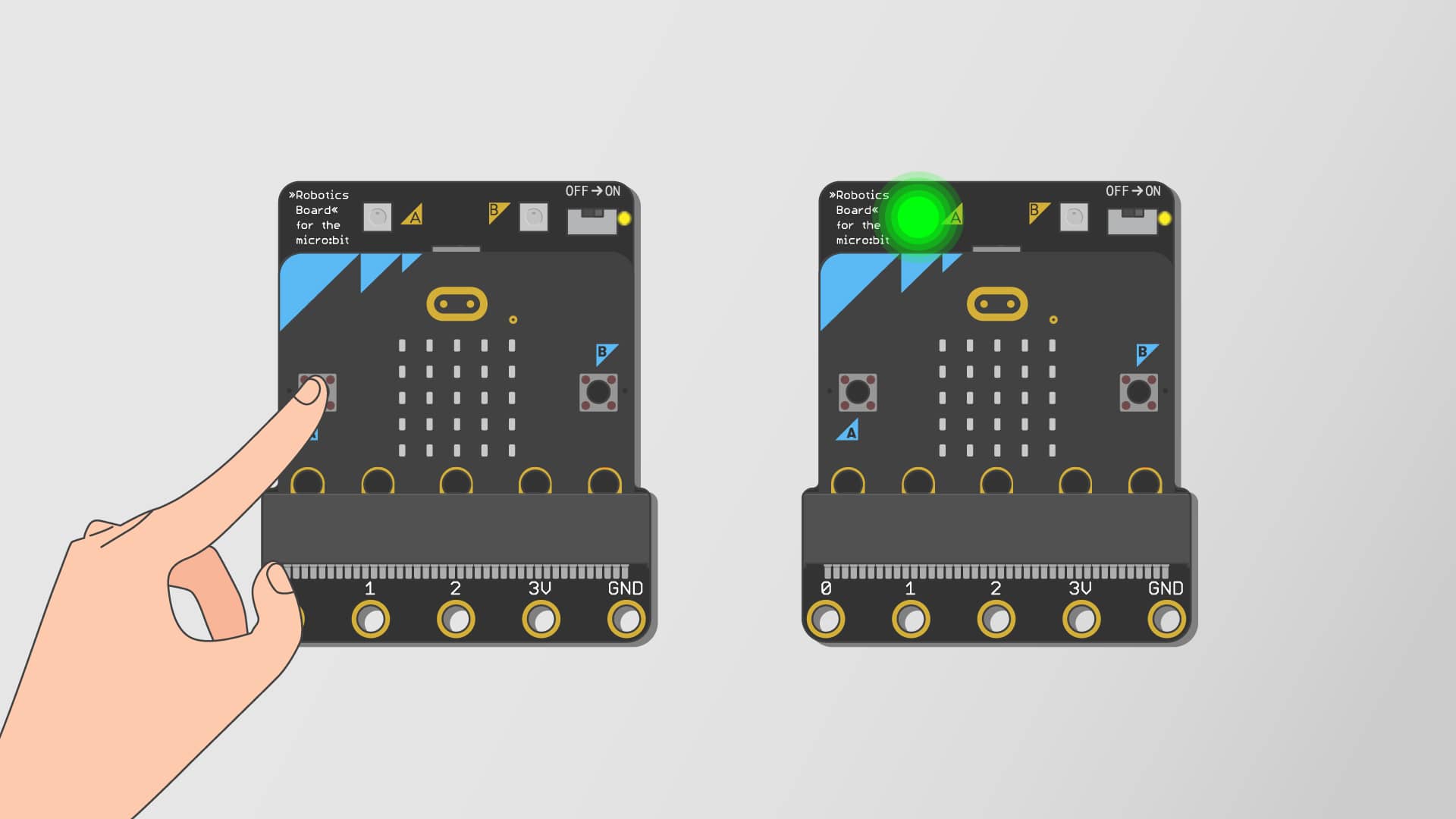Code Two micro:bits as a Color Remote Controller | Strawbees Classroom