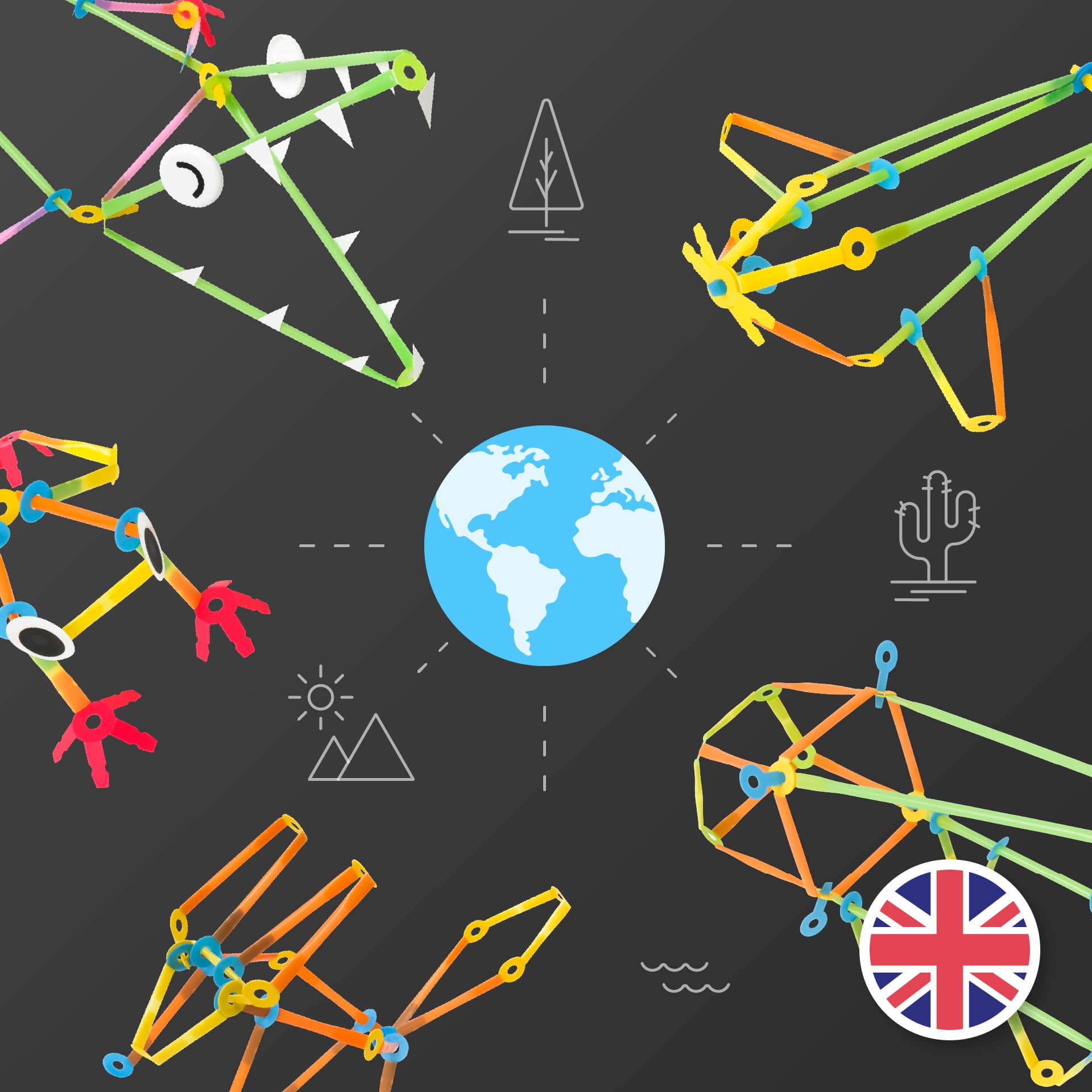 🇬🇧 Biome Builders | Strawbees Classroom